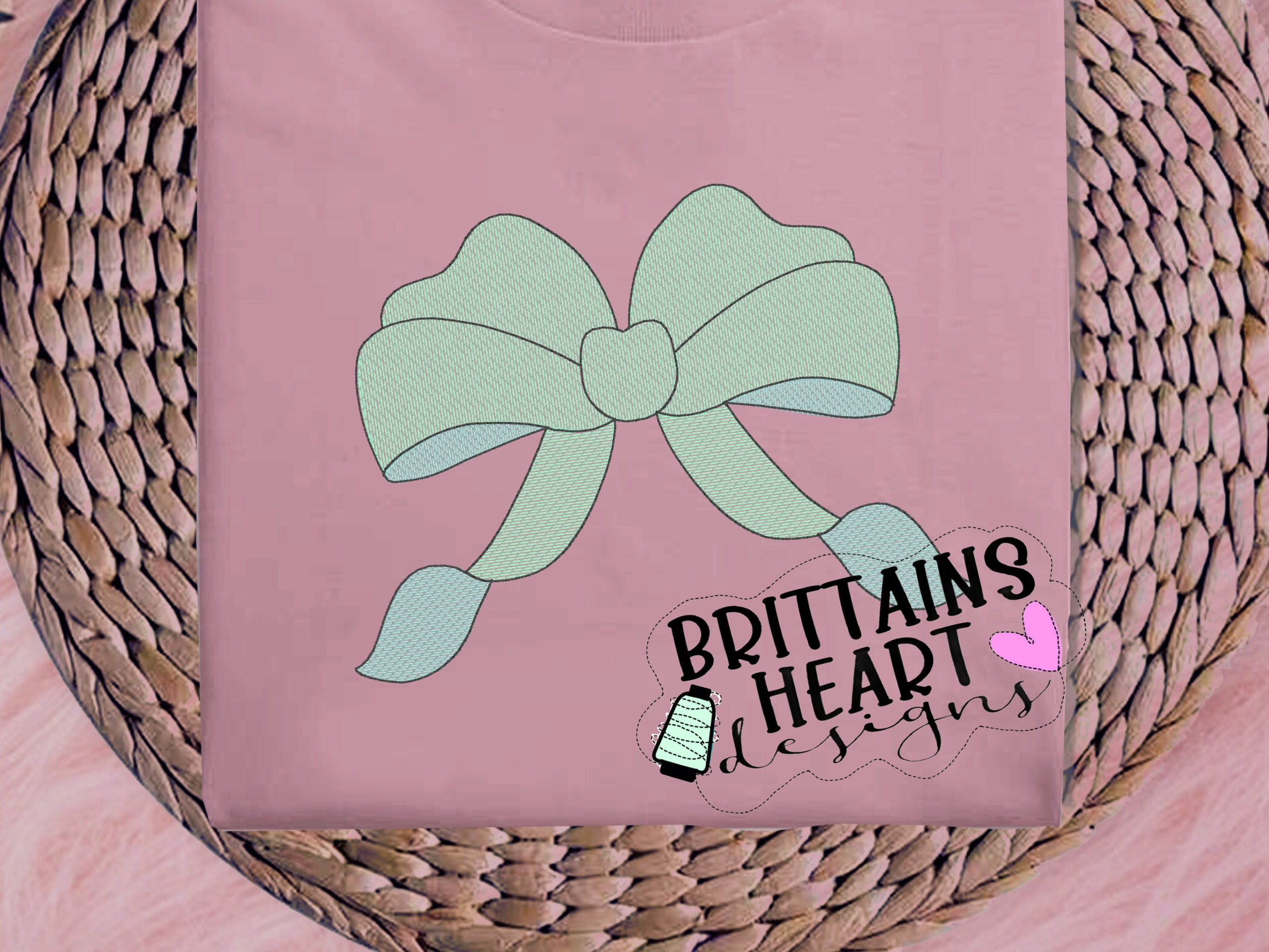 Vintage Bow Topper Sketch Embroidery Design File Vintage Style Monogram ...