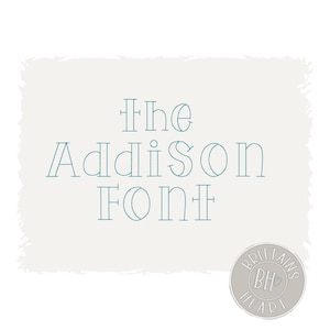 The Addison Outline Font Bean Stitch Machine Embroidery Font | 4 Sizes ...