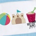 Summer Sketch Sand Trio Machine Embroidery Design | Beach Ball Sand ...