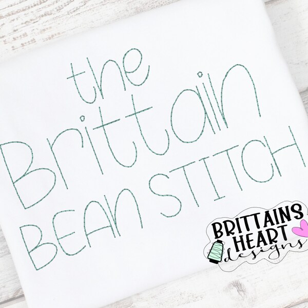 Bean Stitch Embroidery Font - Etsy UK