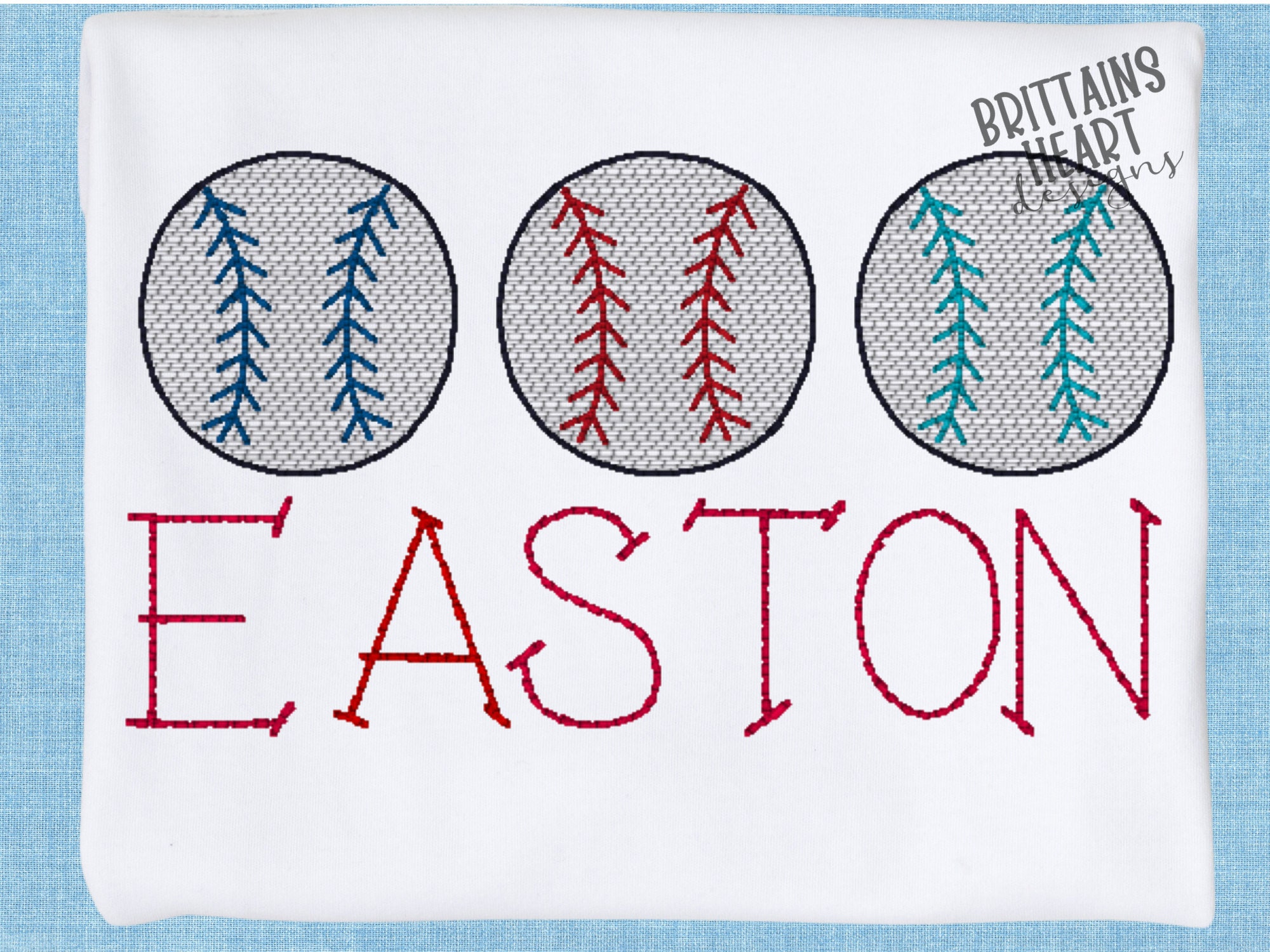 Baseball Trio Embroidery Design Baseball Equipment Bag Kid Shirt Design ...