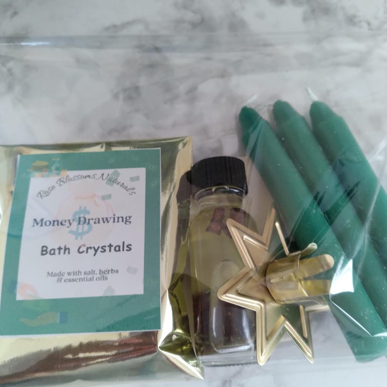 Money Drawing Spell Kit, Increase Wealth, Brings Forth Success, Money ...