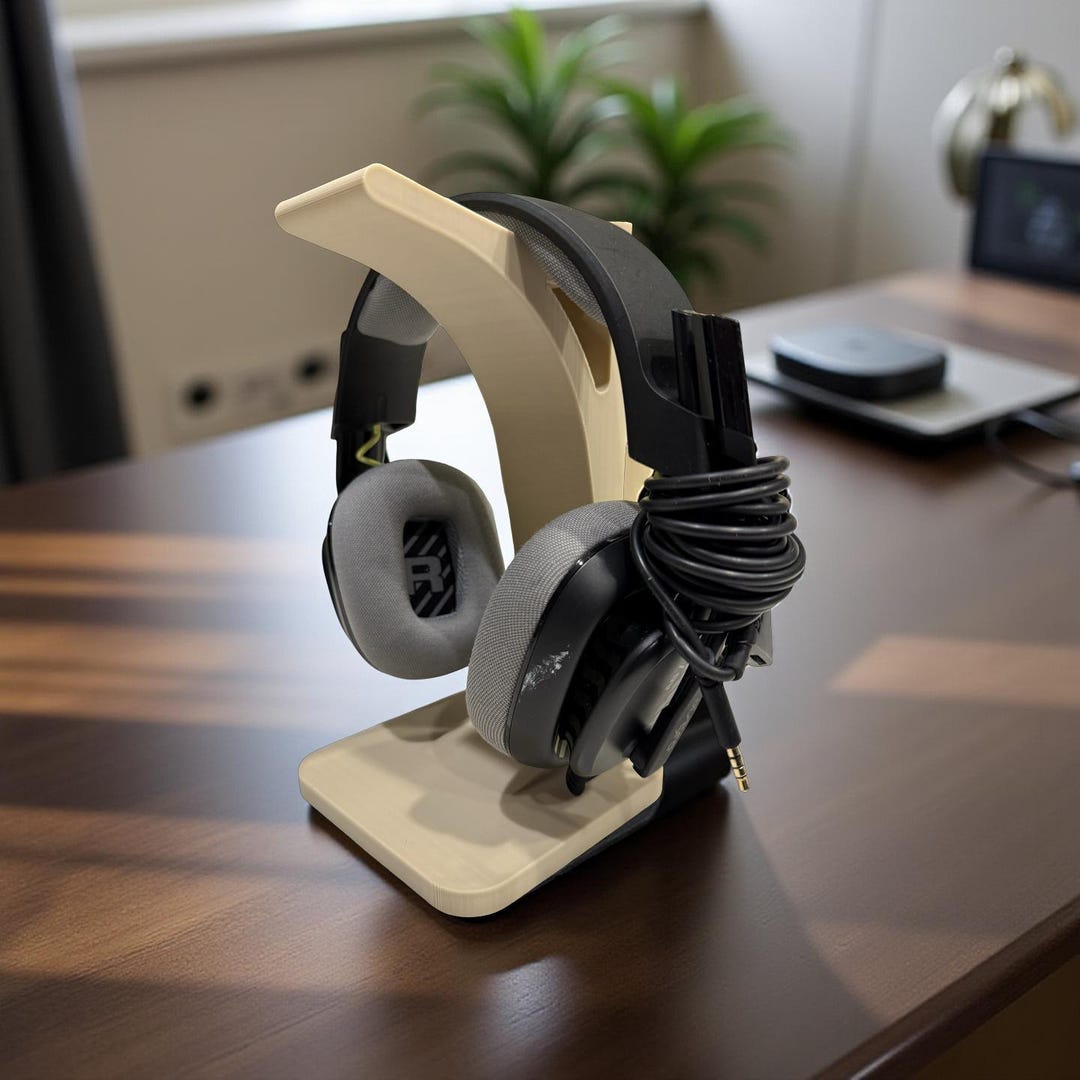 Minimalist 3D Printed Gaming Headset Stand: Modern Desk Decor - Etsy