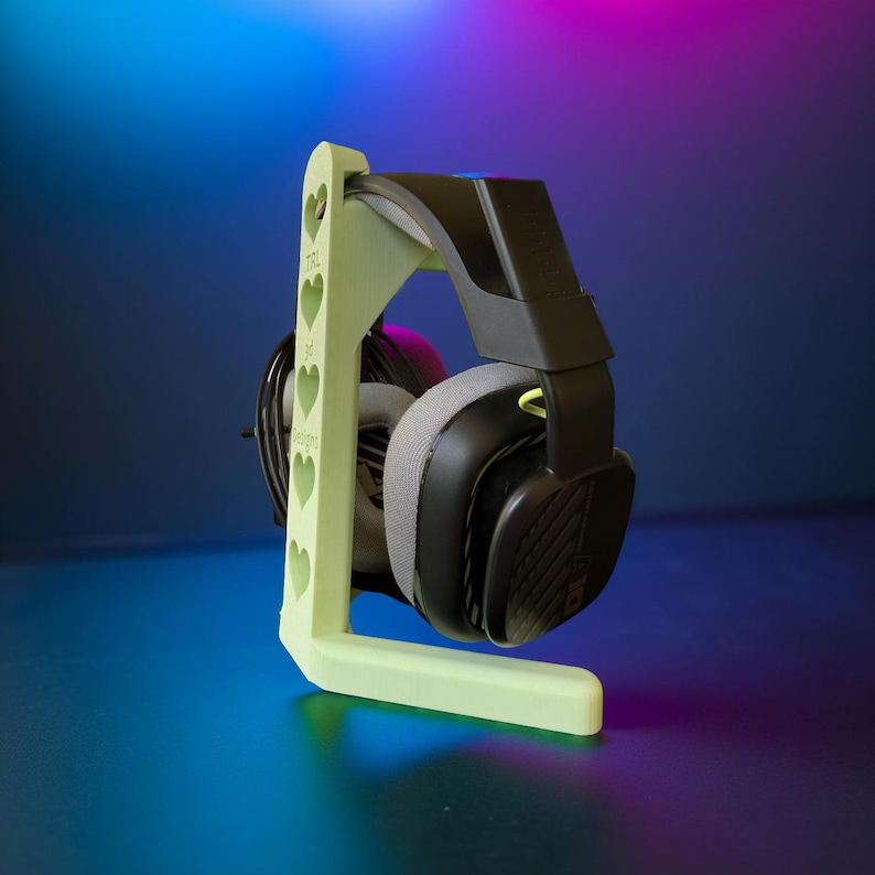 Gaming Headset Stand: Heartcore Gamer Design 3d Printed. - Etsy