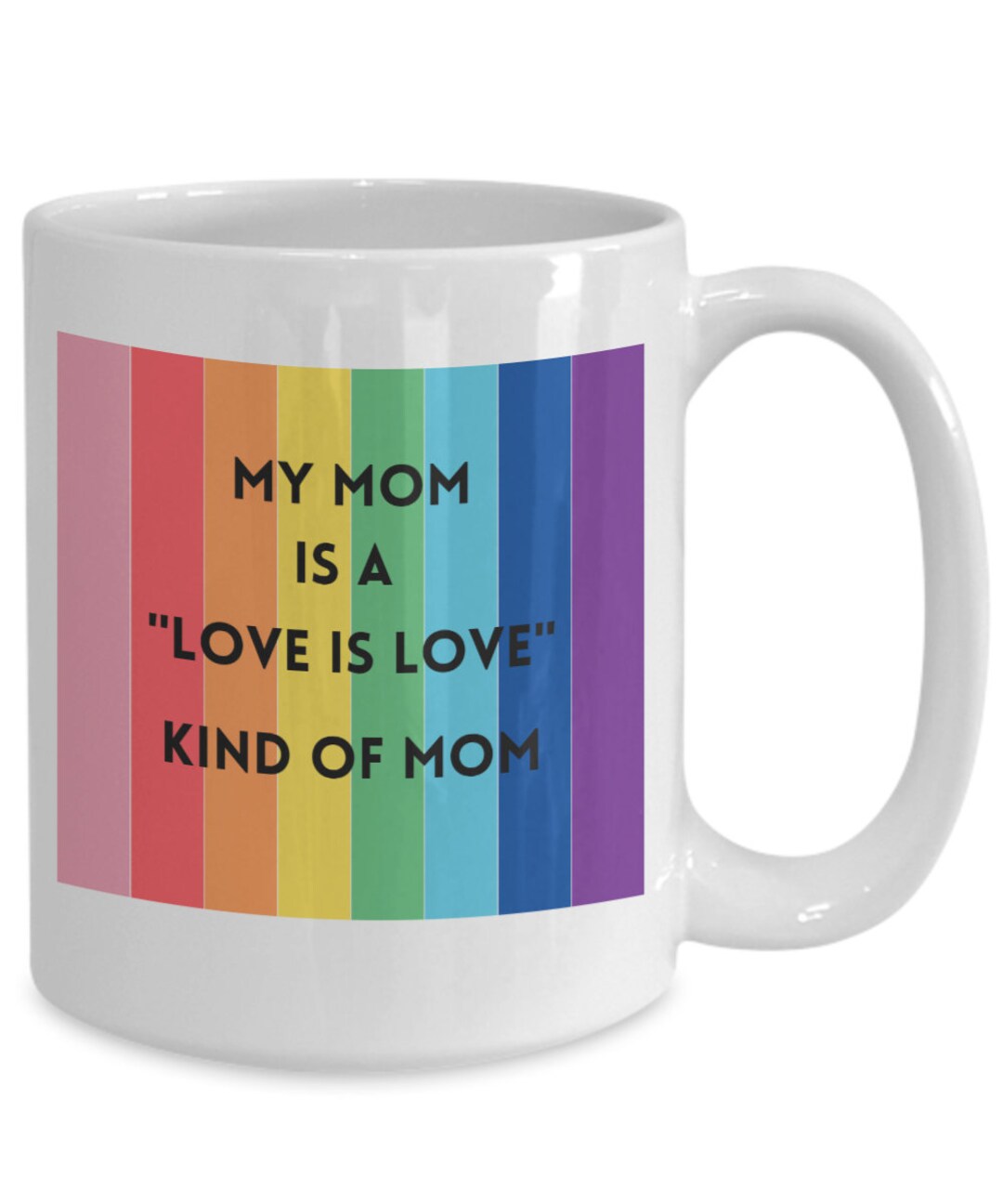 Parent of Lgbtq, Mom of Lgbtq, Rainbow Mom Gift, Rainbow Mom Coffee Mug ...