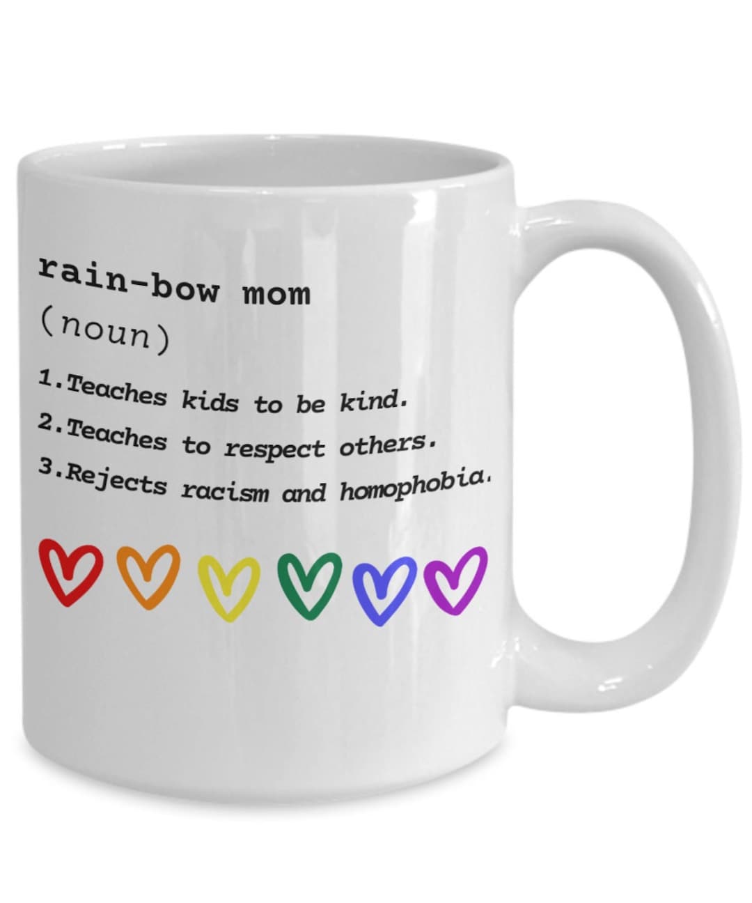 Parent of Lgbtq, Mom of Lgbtq, Rainbow Mom Gift, Rainbow Mom Coffee Mug ...