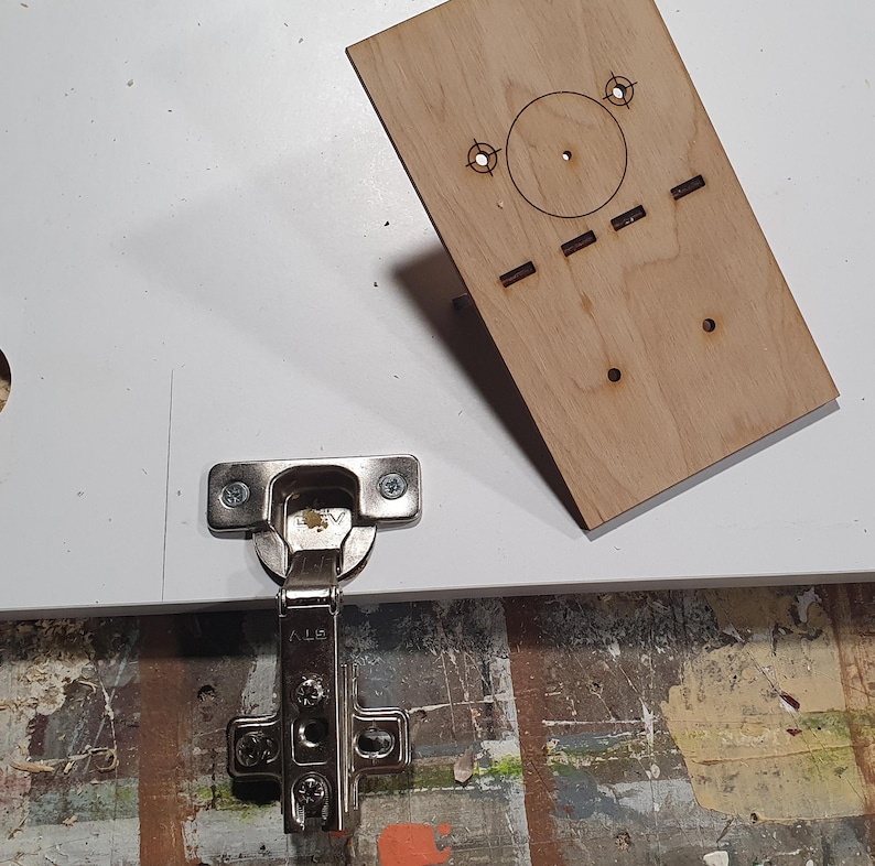Laser Cut Hinge Template SVG | Door Hinge Hole Marker - Etsy