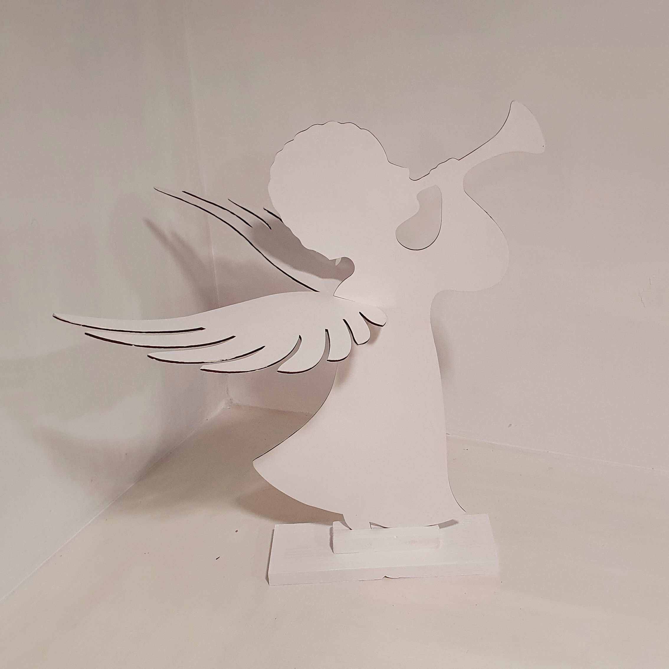 Big Angel With Wings, Laser Cut, Svg File, Instant Download, Without ...