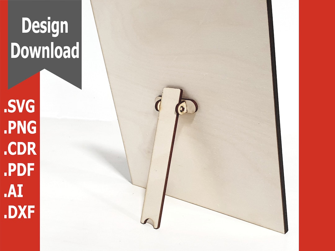 Photo Frame Easel Stand Legs: Laser Cut SVG File - Etsy