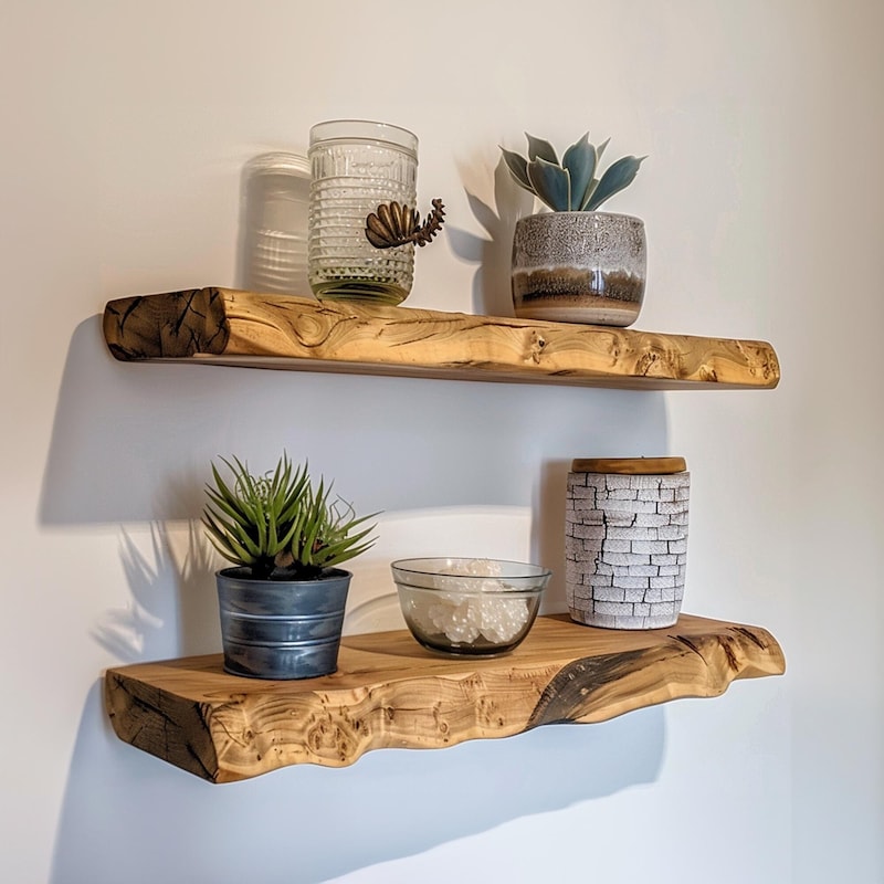 Live Edge Shelf - Etsy
