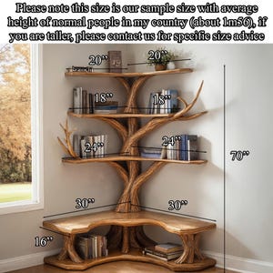 Tree Bookshelf With Corner Bench Lshaped Bench Driftwood Branch Tree ...