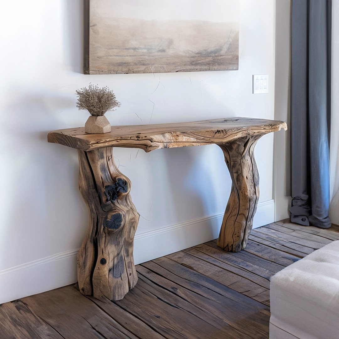 Rustic Entryway Console Table Narrow Side Table Farmhouse Table Narrow ...