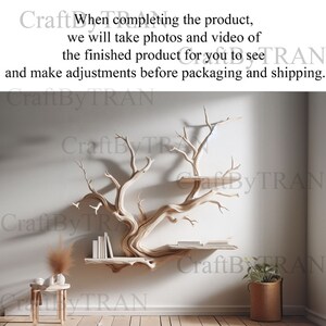 Tree Branch Standing Corner Shelf Solid Wood Live Edge Floating Shelf ...