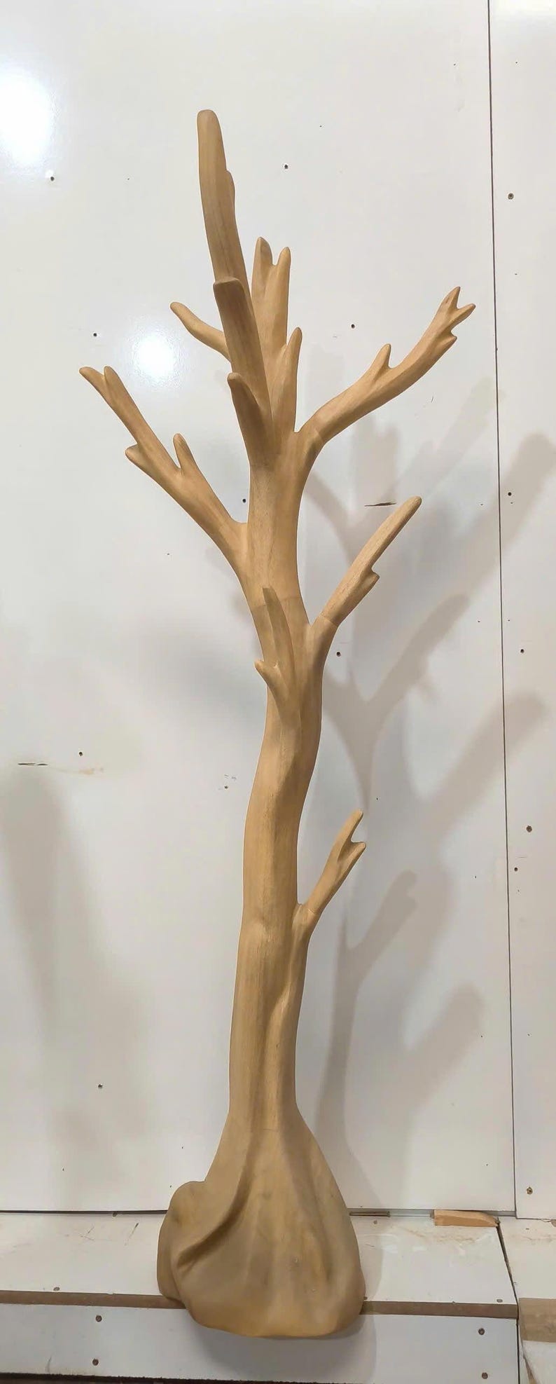 Tree Coat Rack Branch Clothes Stand Freestanding Wood Hook Handmade ...