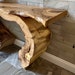 Handmade Rustic Natural Wood Console Table Farmhouse Table Solid Wood ...