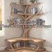 Tree Bookshelf With Corner Bench Lshaped Bench Driftwood Branch Tree ...