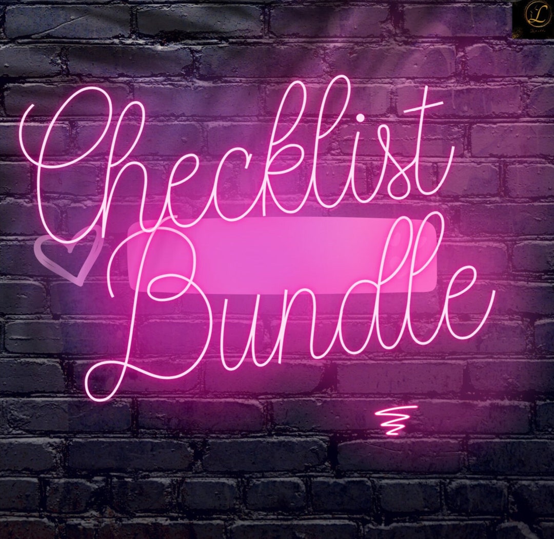 Checklist Bundle GOODNOTES - Etsy
