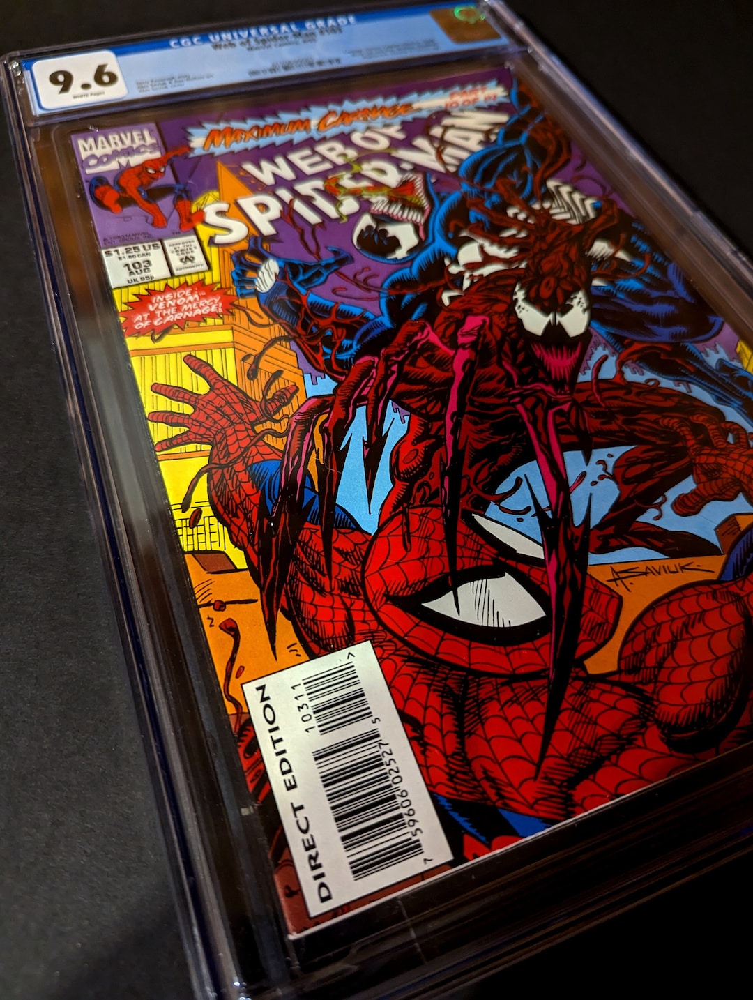 CGC 9.6 Web of Spider-man Slab Issue 103 - Etsy