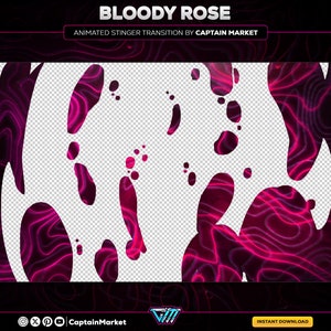 Rose Topography Animated Stream Overlay Package for Twitch,youtube,kick ...