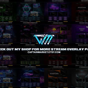 1x Blue Dripper Animated Stream Overlay Label Bar for Twitch,kick ...