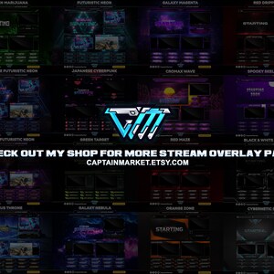 1x Violet Topography Animated Stream Overlay Label Bar for Twitch,kick ...