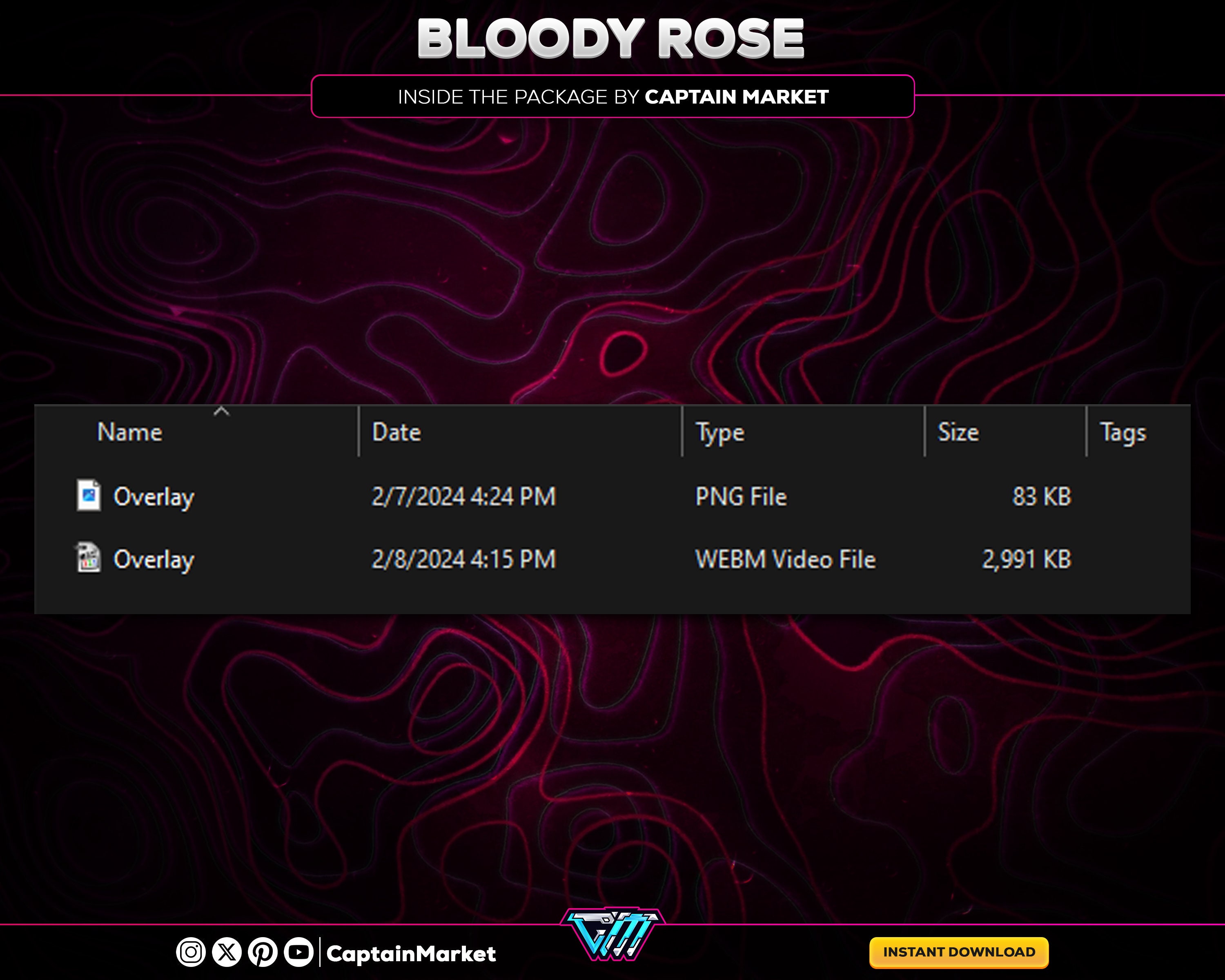 4x Topography Animated Stream Overlay Label Bar for Twitch,youtube,kick ...
