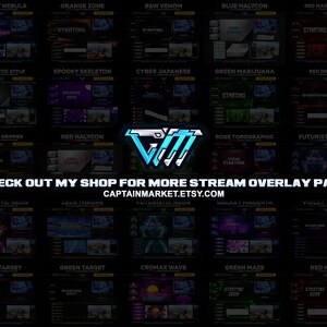 Green Marijuana Animated Stream Overlay Package for Twitch,youtube,kick ...