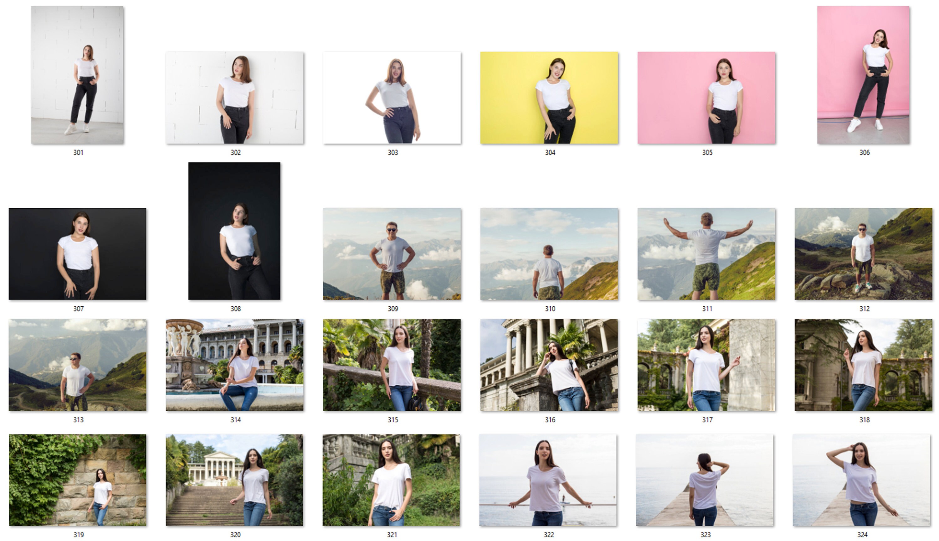 1000 Templates T-shirt Mockup Bundles Outdoor and Indoor - Etsy