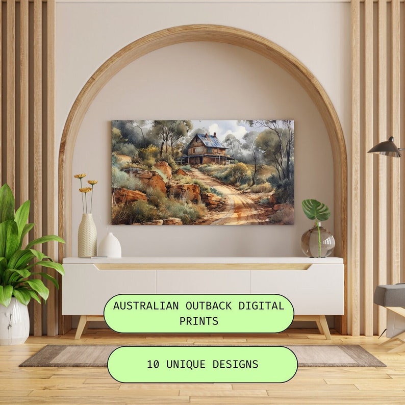 10 Pack Australian Outback Watercolour Digital Downloads, High Quality ...