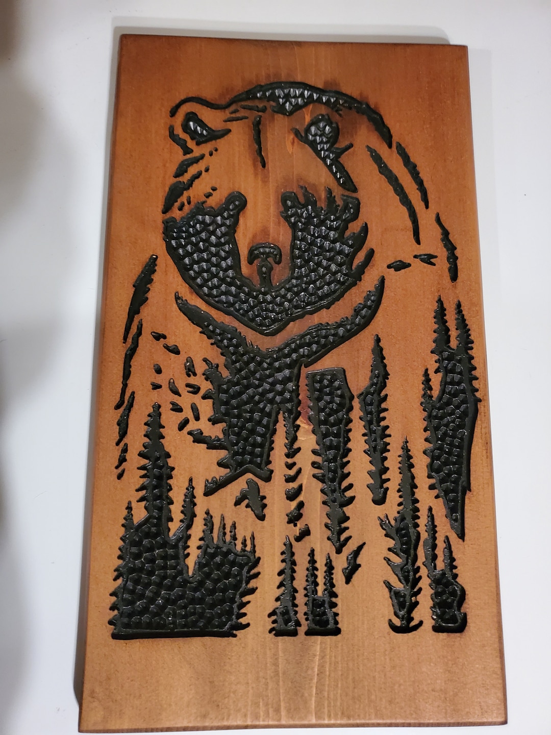 Wood Bear Sign Custom Freehand Carved - Etsy