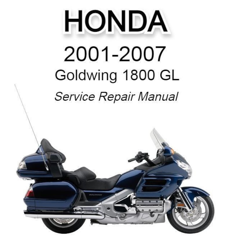 Honda Goldwing 1800 GL 2001-2007 Service Repair Manual - USB or CD - Etsy
