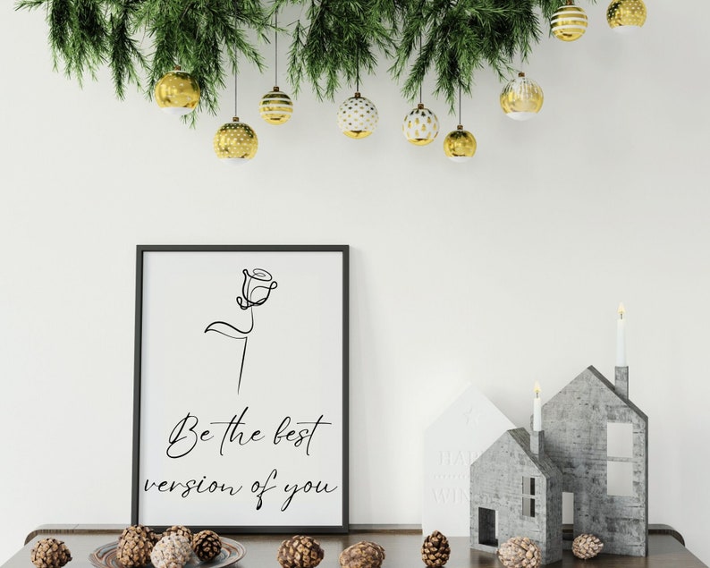 Self-love Positive Affirmation Printable Wall Art Motivational Quote ...