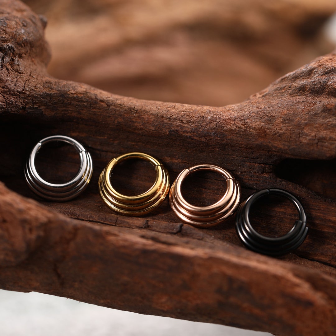 Nose Ring Hoop Septum Ring Septum Piercing Jewelry Conch Ring 16G ...