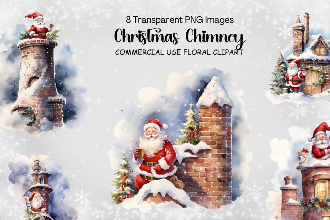 Santa Chimney Clipart , Christmas Clipart , Christmas Clipart PNG ...