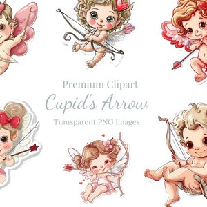 Cupid's Arrow, Valentine's Day Clipart, Love Clipart, Digital ...