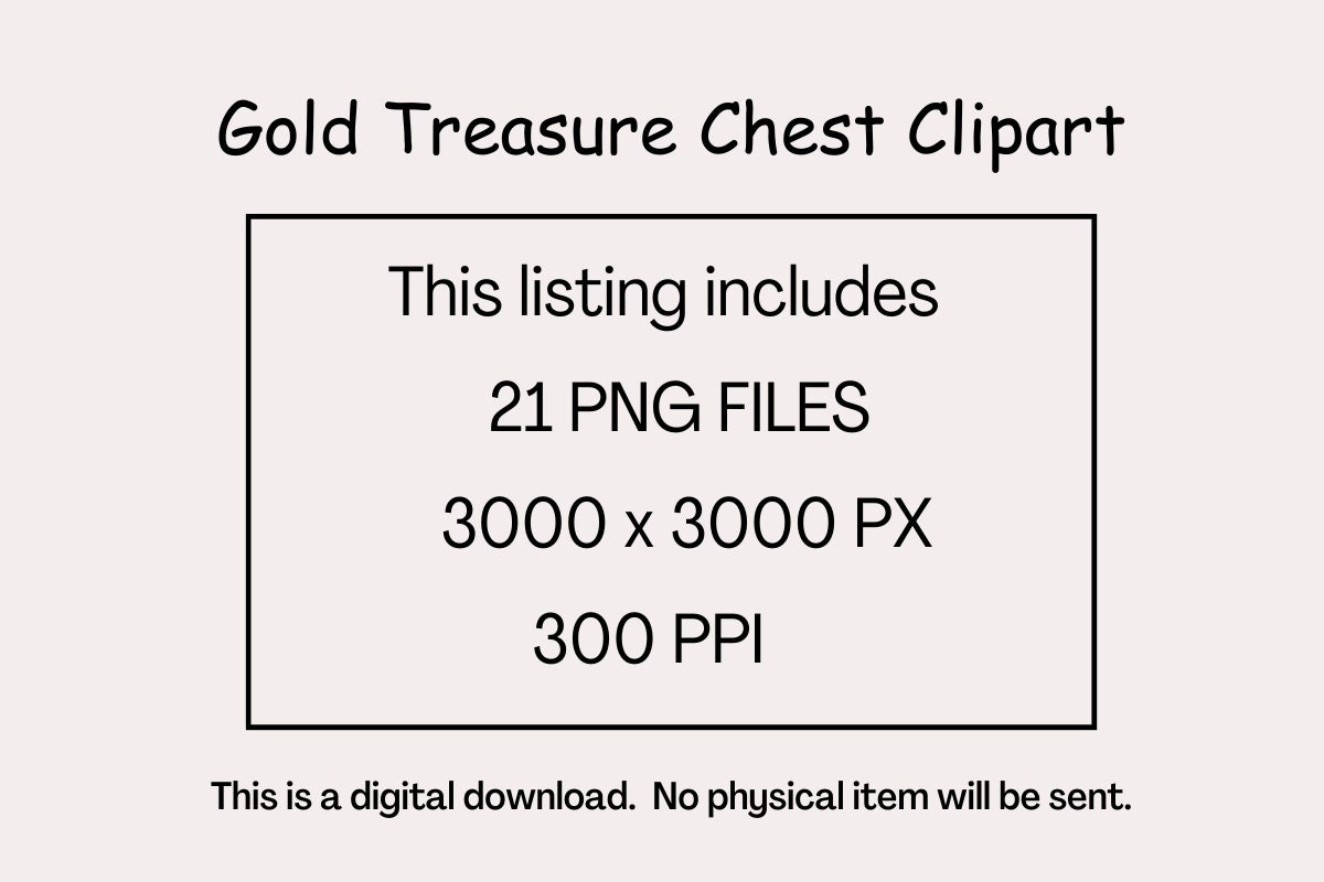 Treasure Chest Clipart Pack, Gold Coin Treasure Chest Graphics Clipart ...