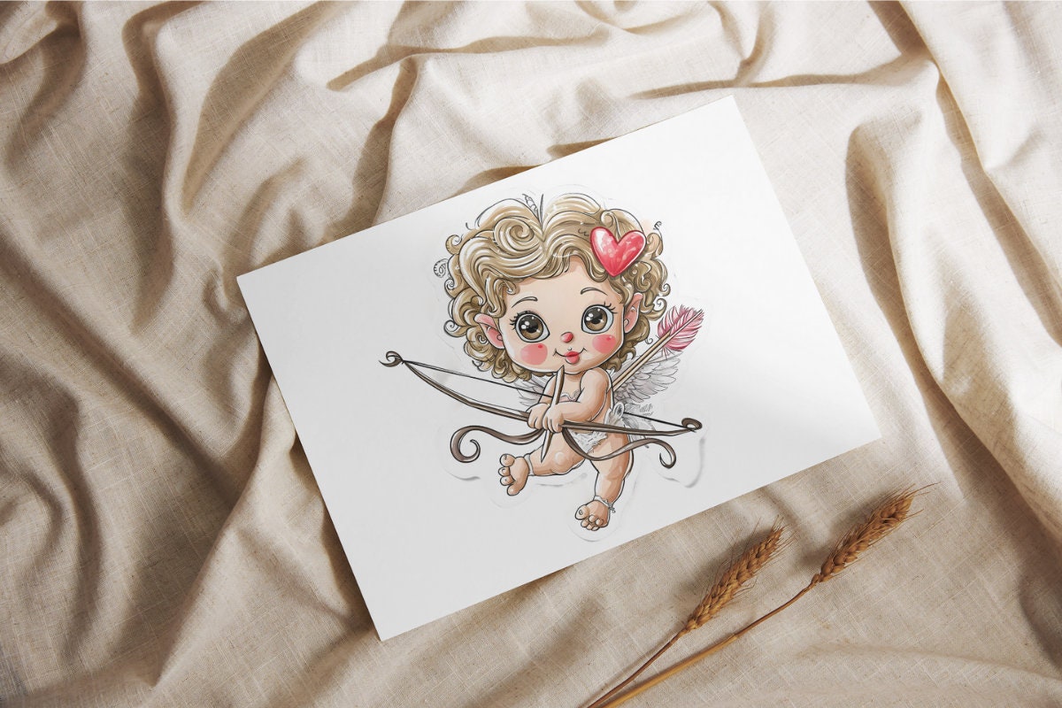 Cupid's Arrow, Valentine's Day Clipart, Love Clipart, Digital ...