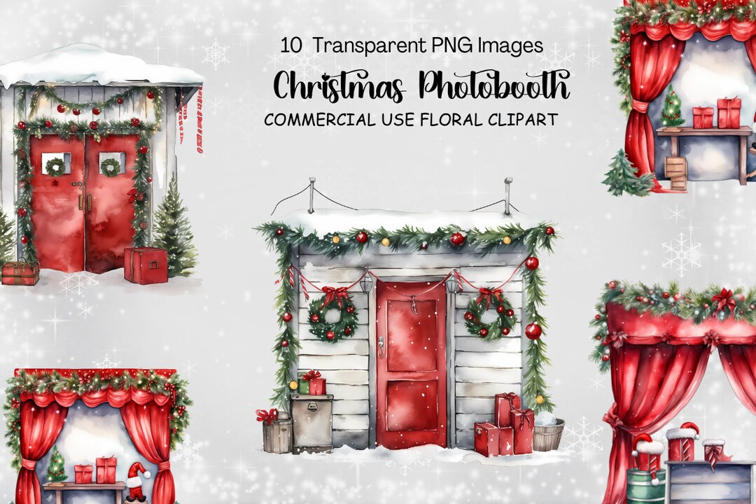 Christmas North Pole Clipart PNG, Christmas Photobooth Commercial ...