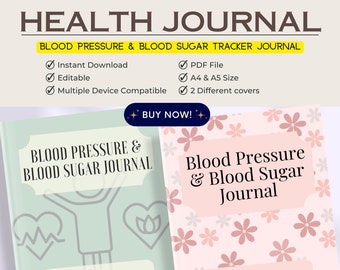 Blood Sugar Tracker | Diabetes Journal | Printable Blood Sugar Log Book ...