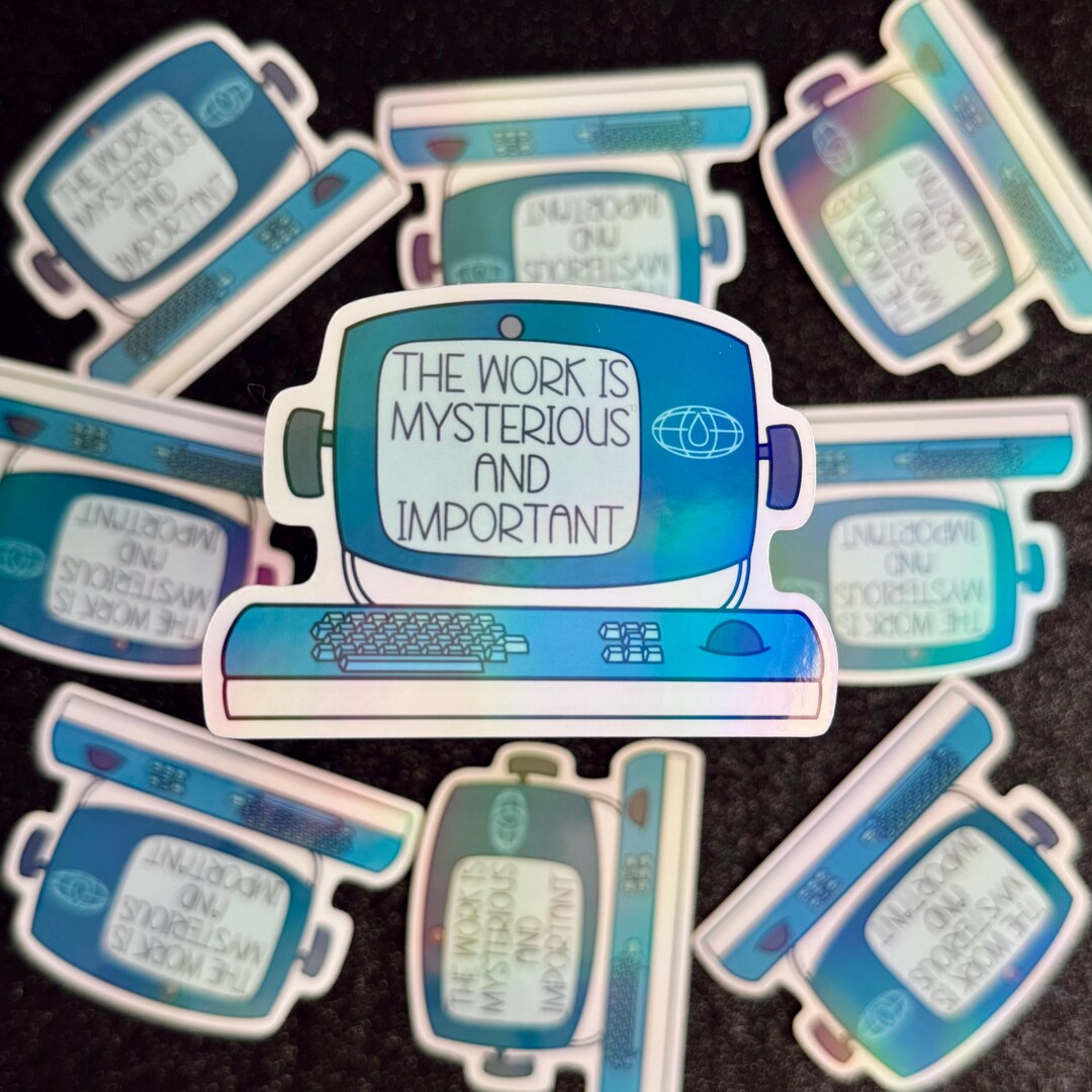 Severance Work Mysterious Important Sticker • Holographic Vinyl Sci-fi ...