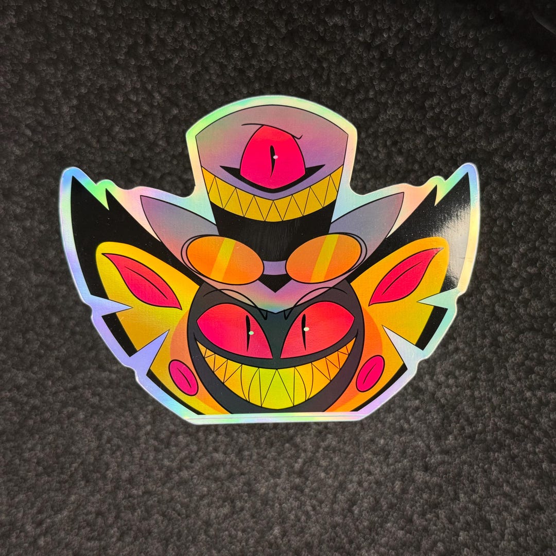 Hazbin Hotel Sir Pentious Peeker Sticker • Holographic / Matte - Etsy