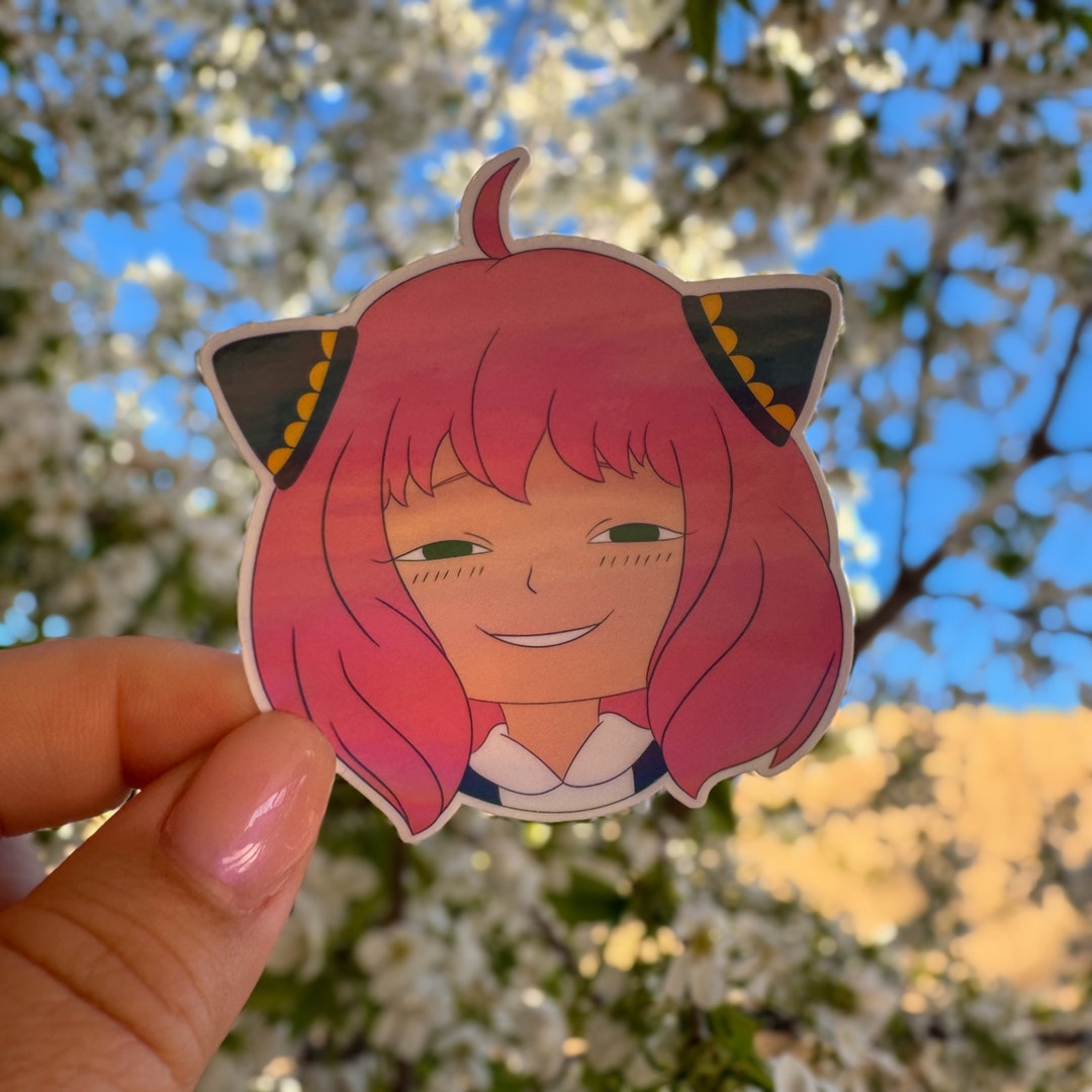 Smug Anya Spyxfamily Holographic Sticker - Etsy