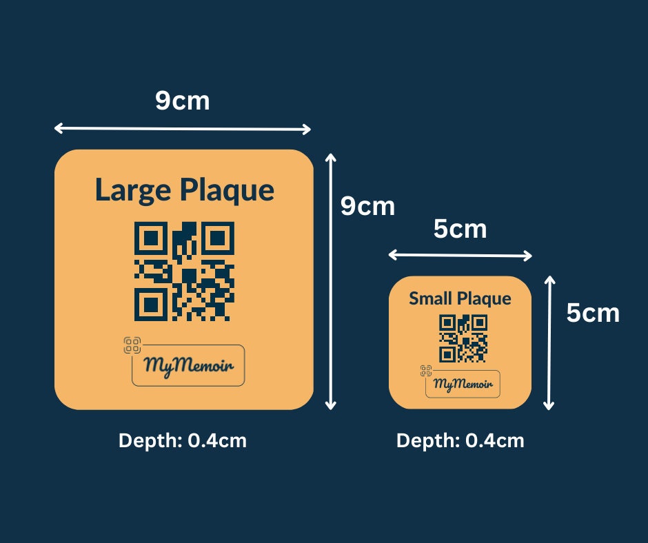 Memorial Webpage and QR Code Memorial Plaque for Loved One's Headstone ...
