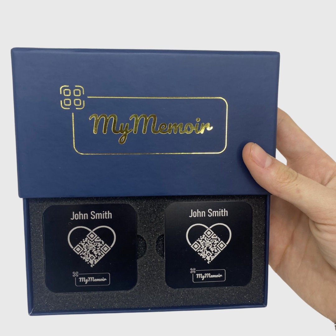 Memorial Webpage and Two QR Code Memorial Plaques for Loved One's ...