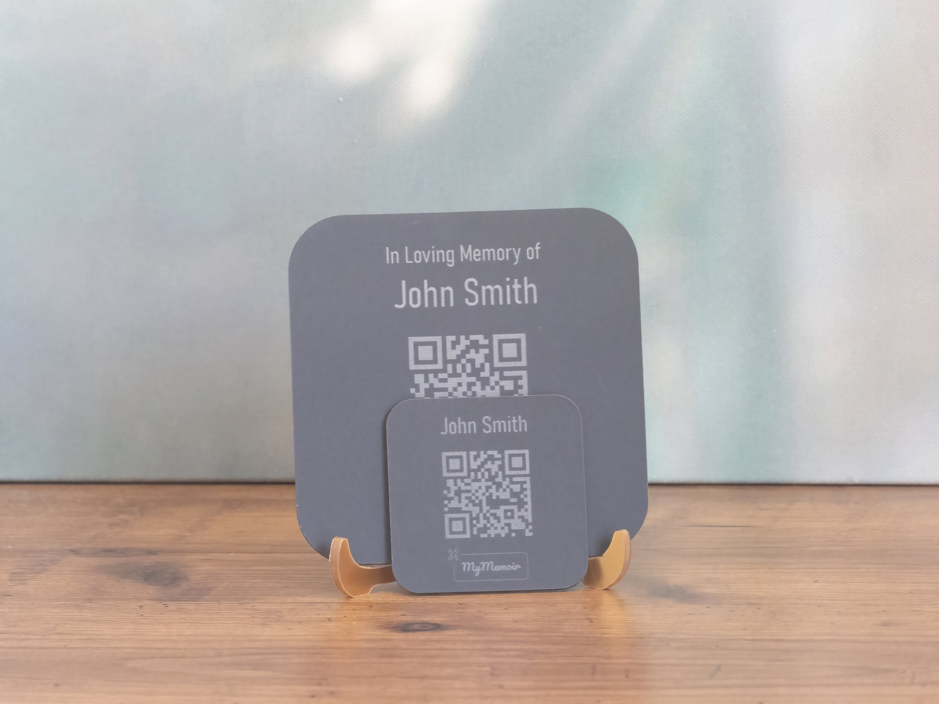 Memorial Webpage and QR Code Memorial Plaque for Loved One's Headstone ...