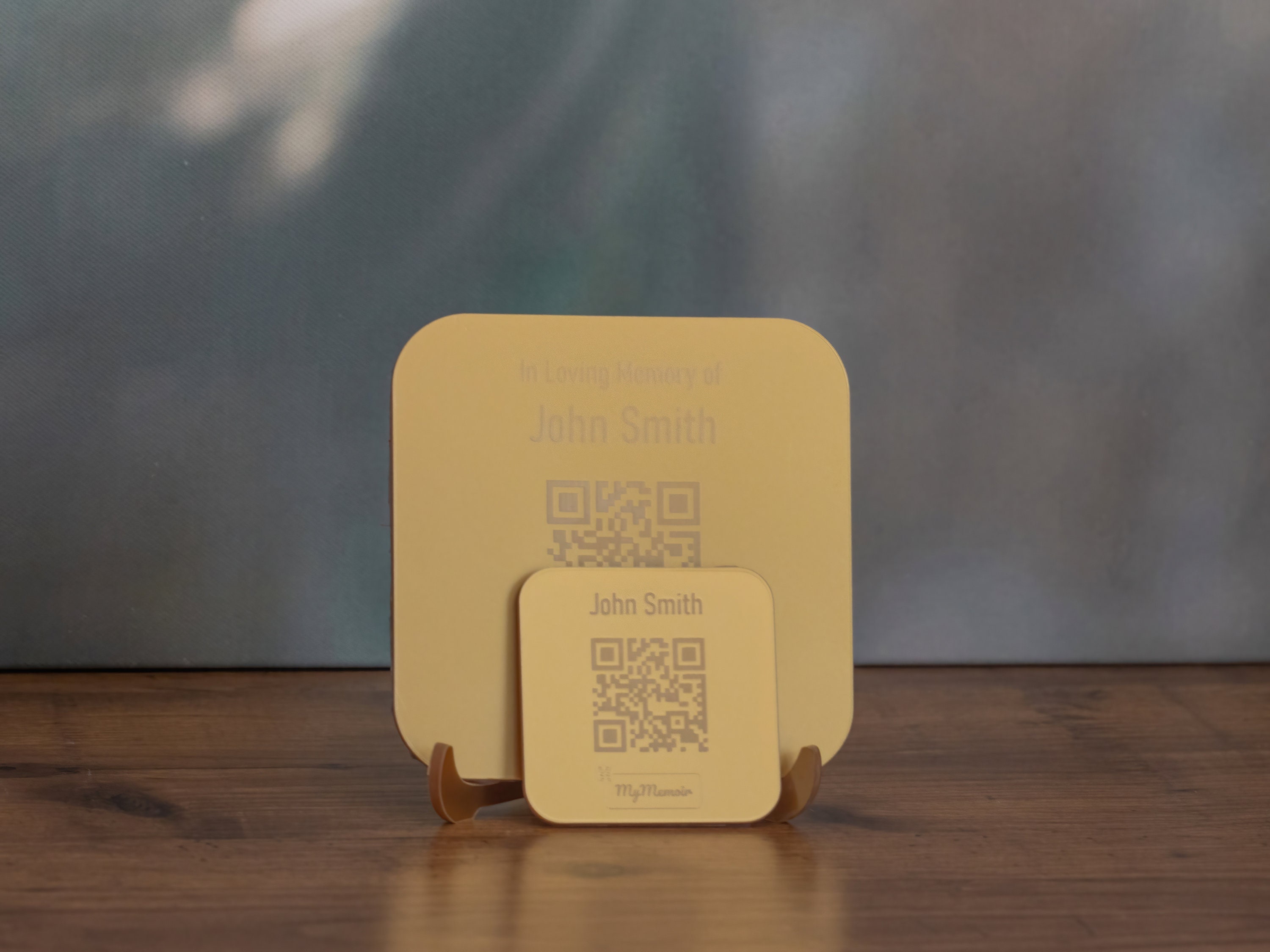 Memorial Webpage and QR Code Memorial Plaque for Loved One's Headstone ...