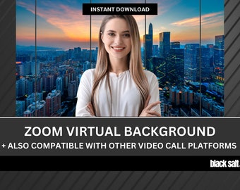 Zoom Background Digital Green Screen Home Office Backdrop - Etsy