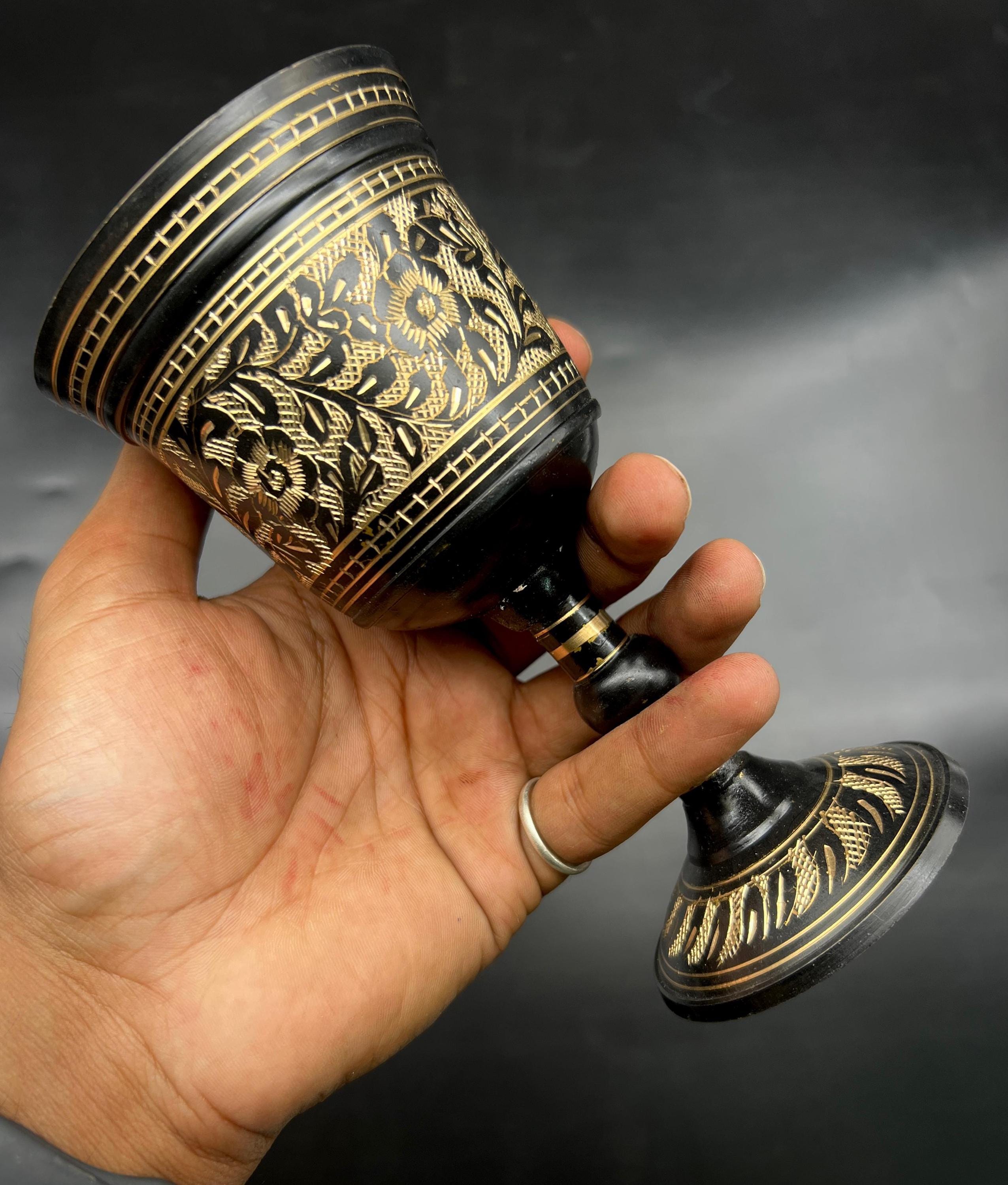 Personalized Handmade Brass Goblet Communion Cup Handmade Wine Glass ...