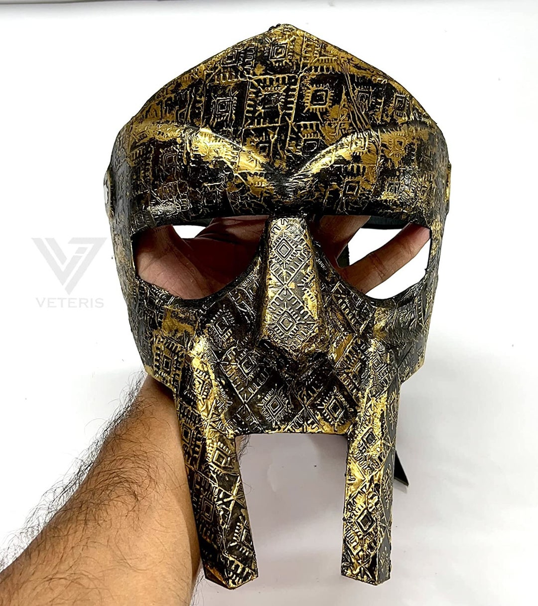 Halloween Medieval Gladiator Face Mask 18g Re-enactment Adult Custom ...
