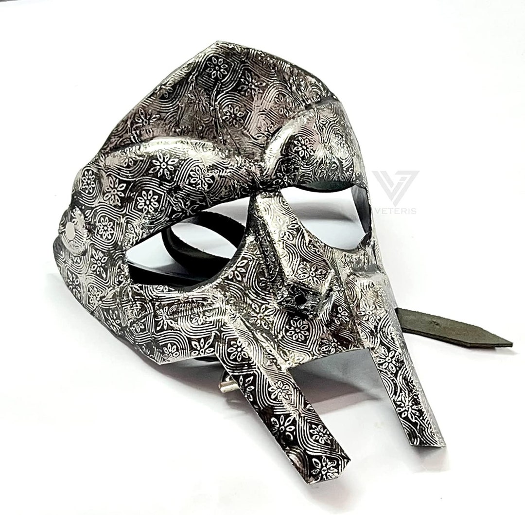 Halloween Medieval Gladiator Face Mask 18g Re-enactment Adult Custom ...